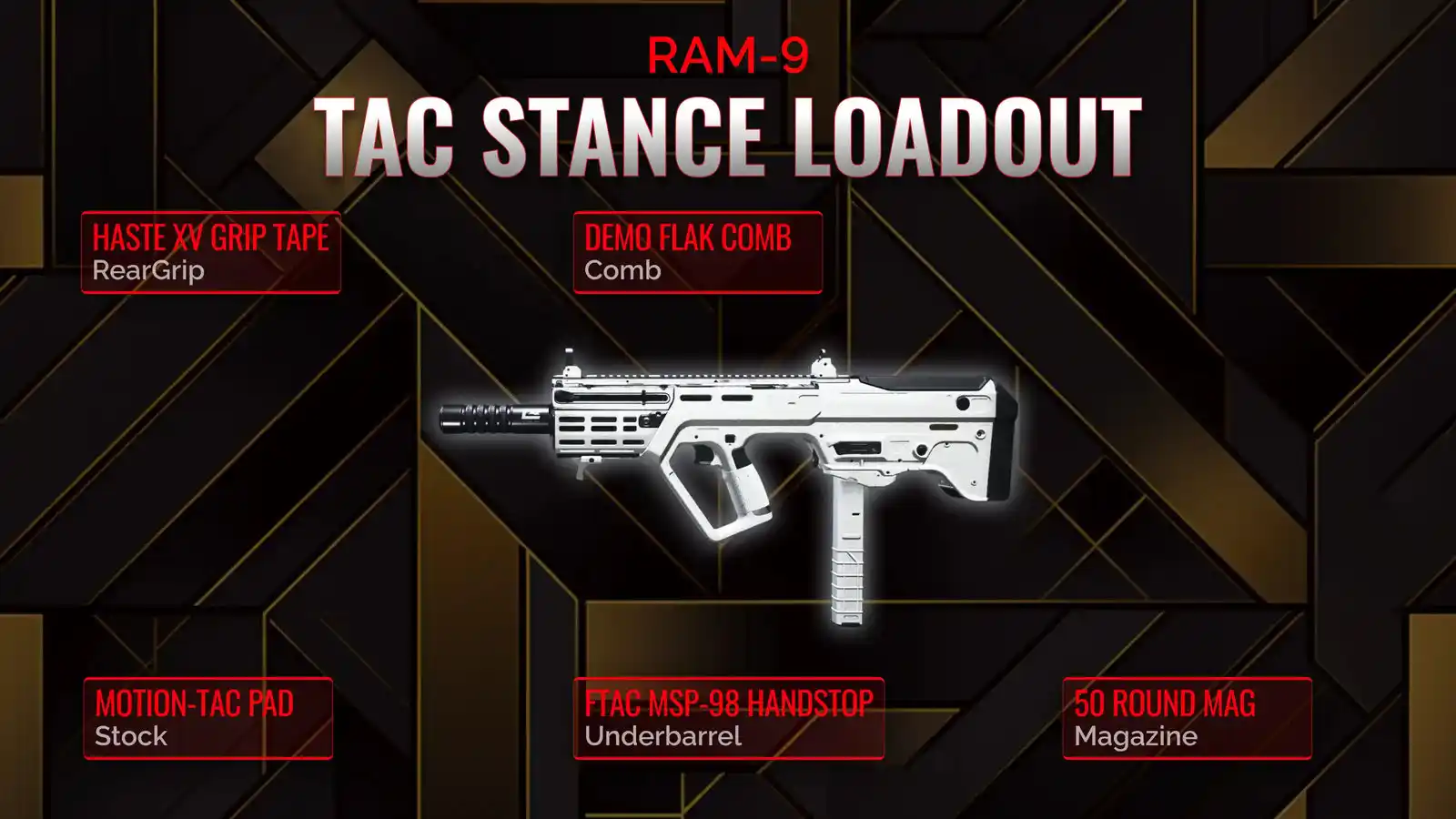 The Art of Warfare: Building the Ultimate Tac Stance Loadout for RAM-9