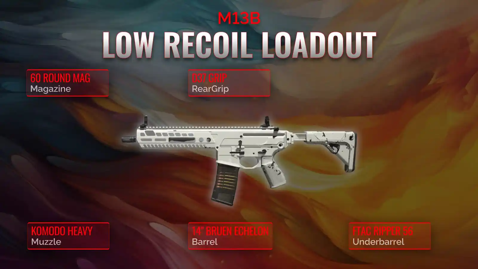 Dominating Warzone: Unleashing M13B's Power with a Low Recoil Loadout