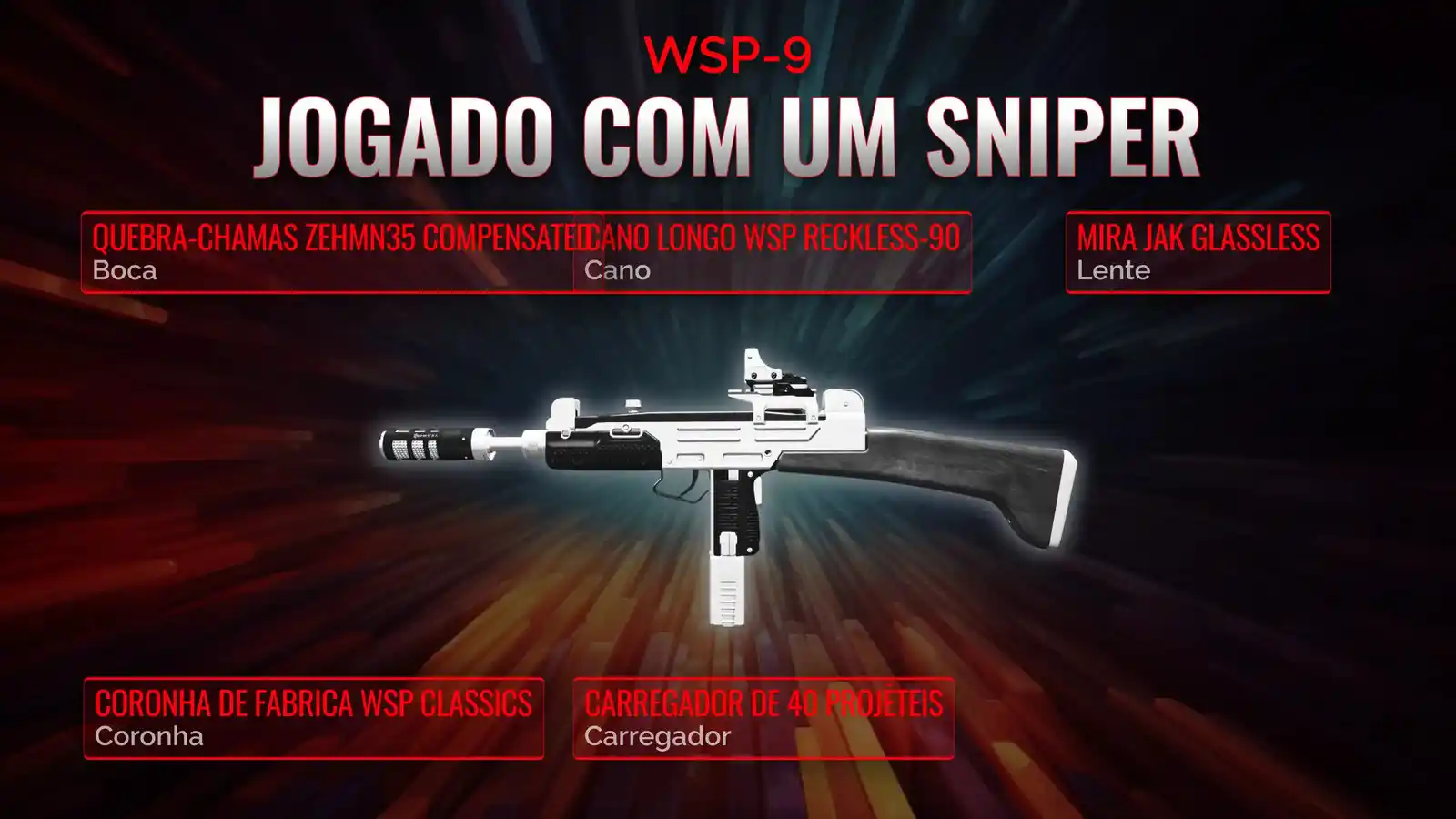WSP-9 para Atiradores de Elite: Criando o Loadout Supremo