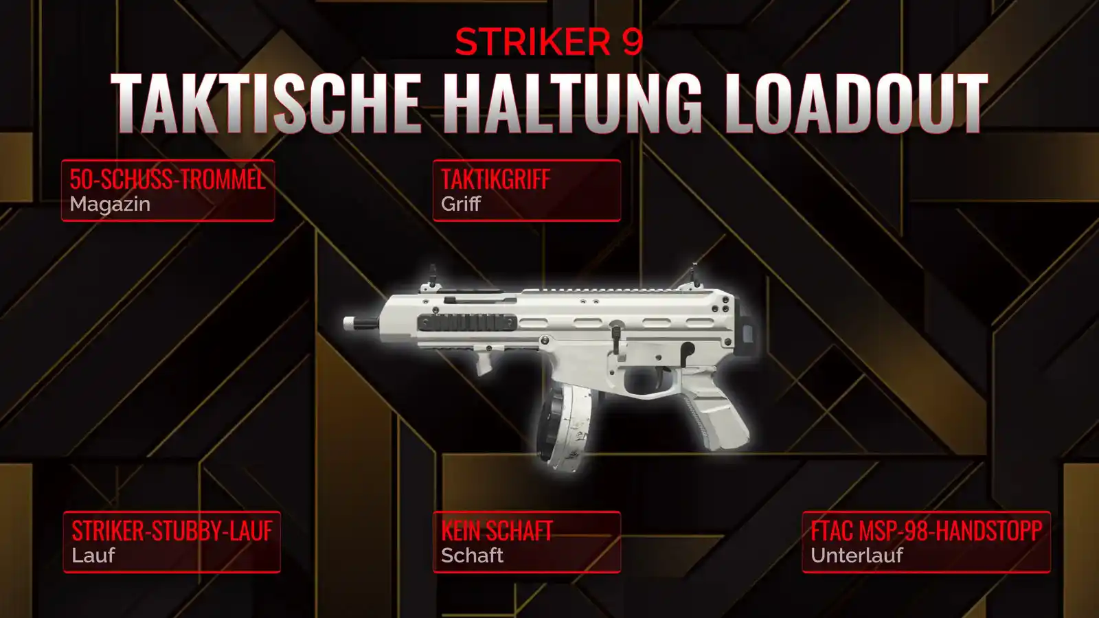 Striker 9 im Fokus: Der ultimative Loadout-Guide für die taktische Haltung
