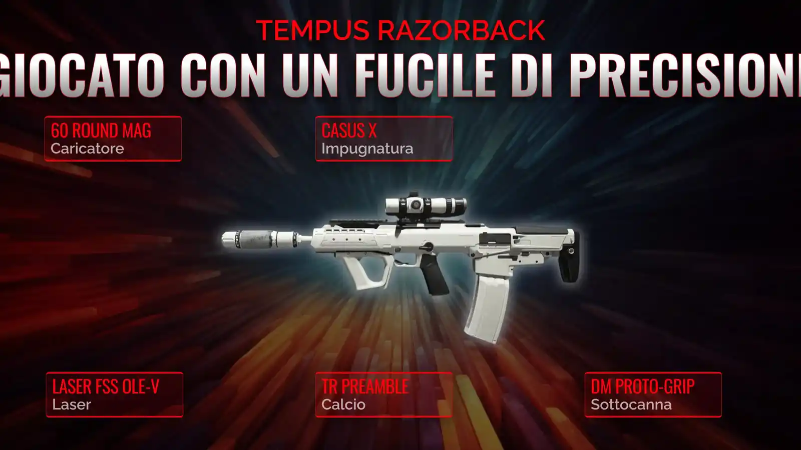 Tempus Razorback: Creando il Carico di Supporto di Cecchino Supremo