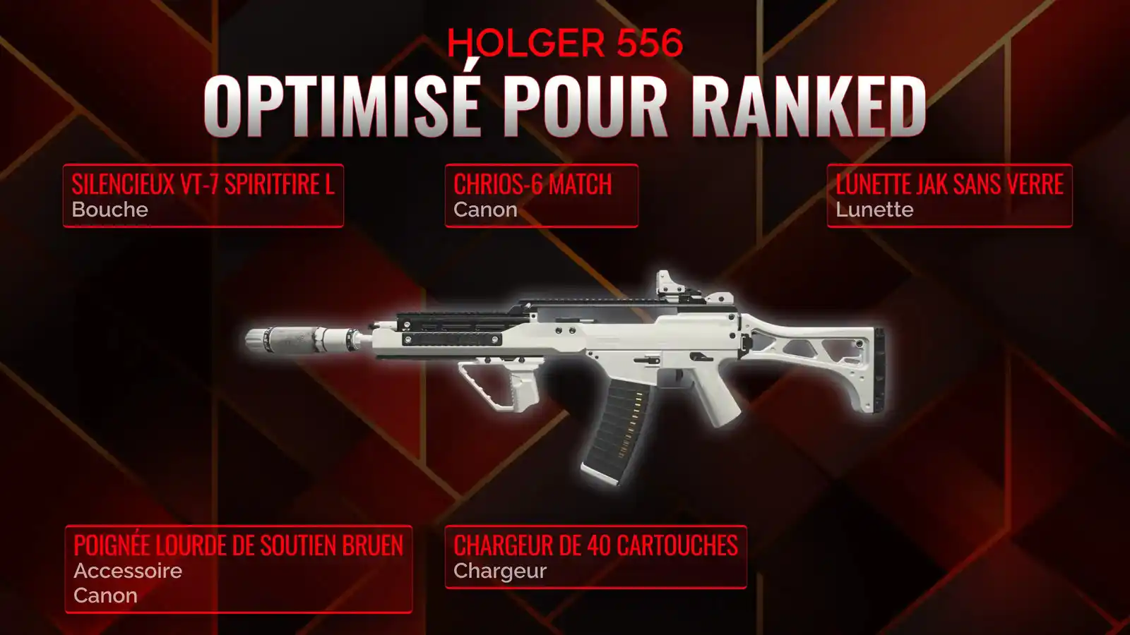 L'art de la Guerre : Construisons la Meilleure Classe pour le Holger 556 en Battle Royale