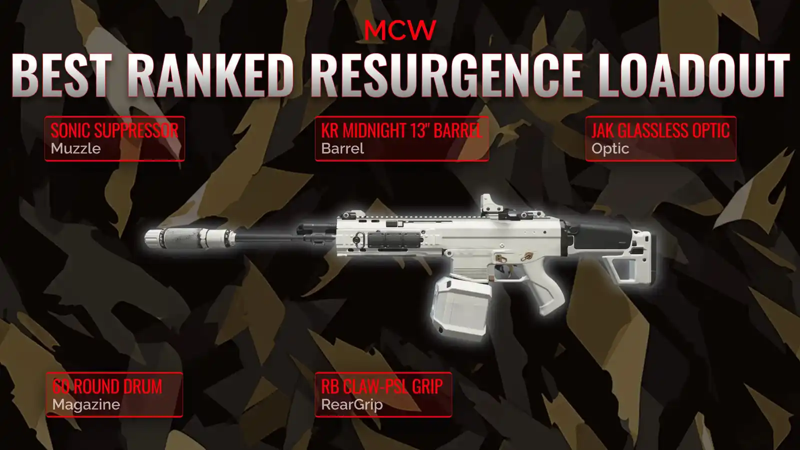 Unleashing the MCW: Your Guide to the Ultimate Resurgence Loadout in ...